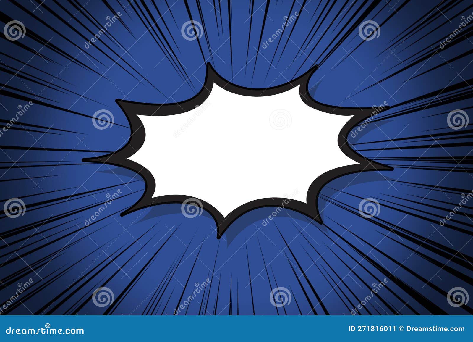 Comic Pop Art Cloud Bubble . Funny Speech Bubble Stock Illustration ...