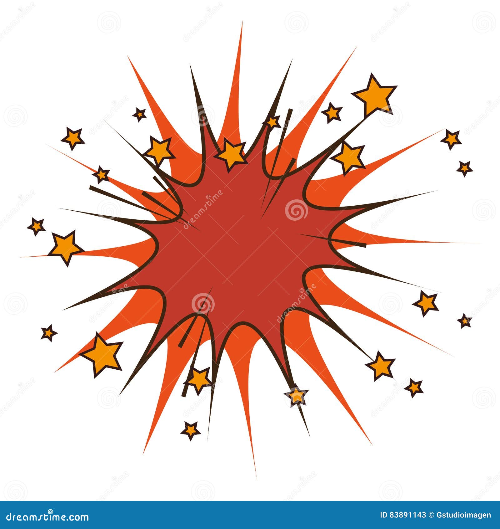 Comic pop art explosion stock illustration. Illustration of element ...