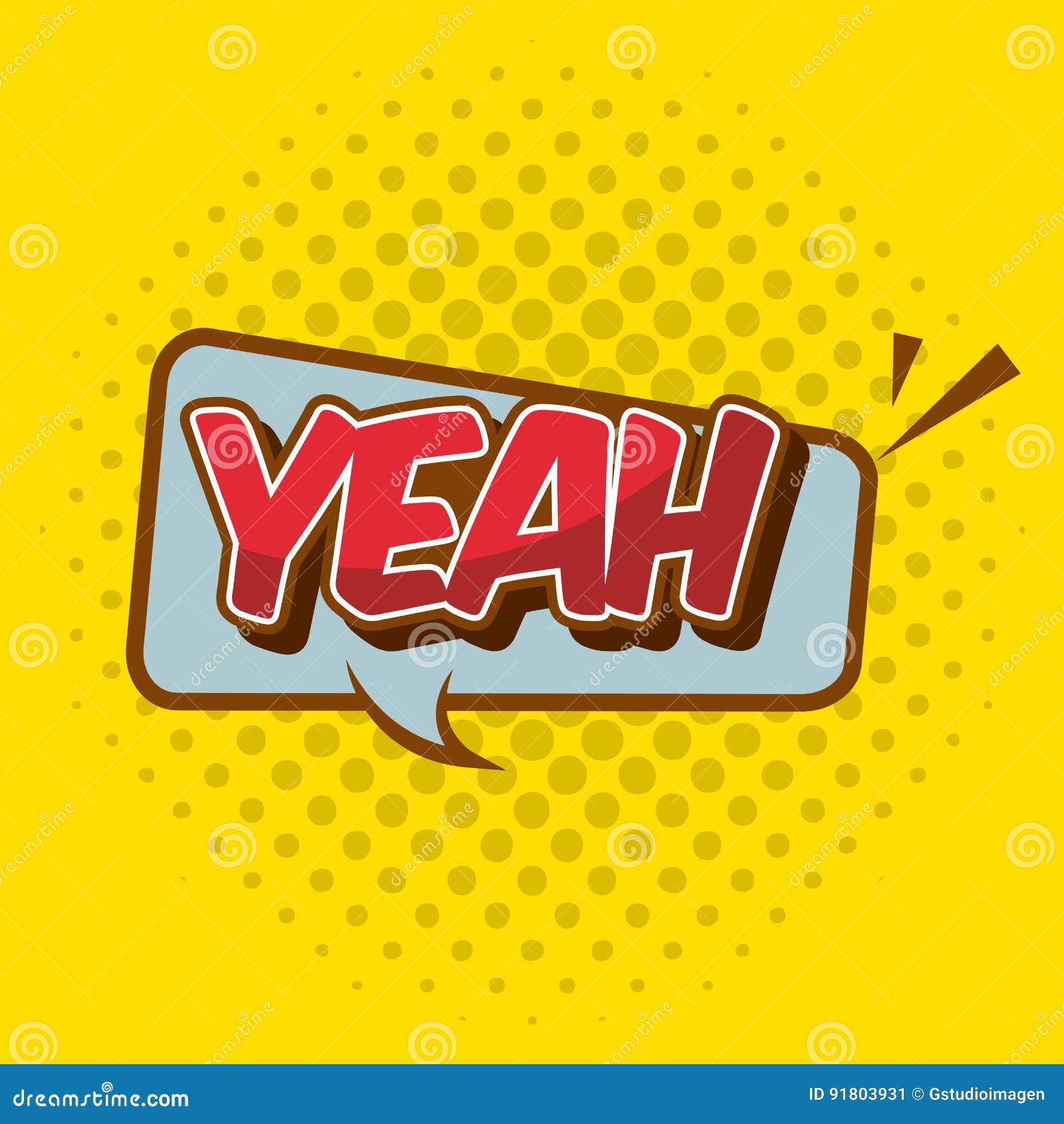 Comic pop art message stock vector. Illustration of communication ...