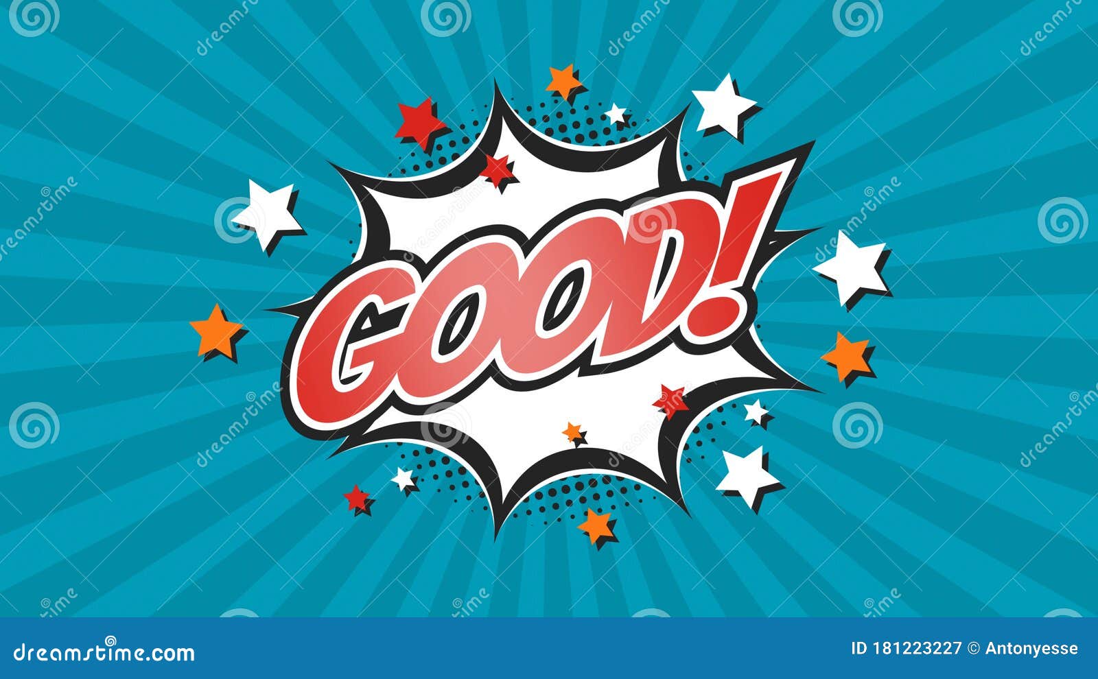 Comic Pop Art text message stock illustration. Illustration of positive ...