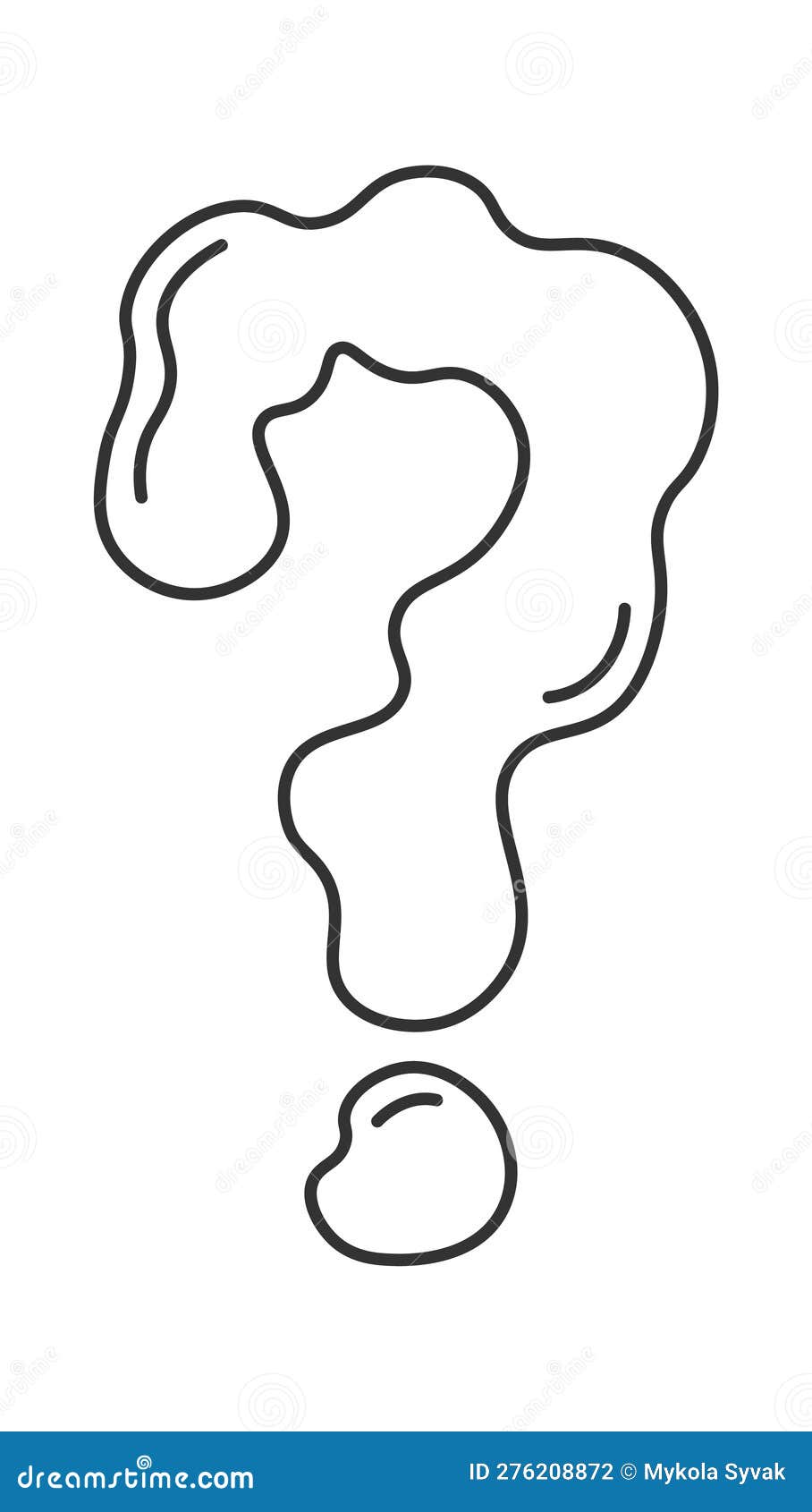 Comic Question Mark Shrugs Because Of Decision Cartoon Vector ...