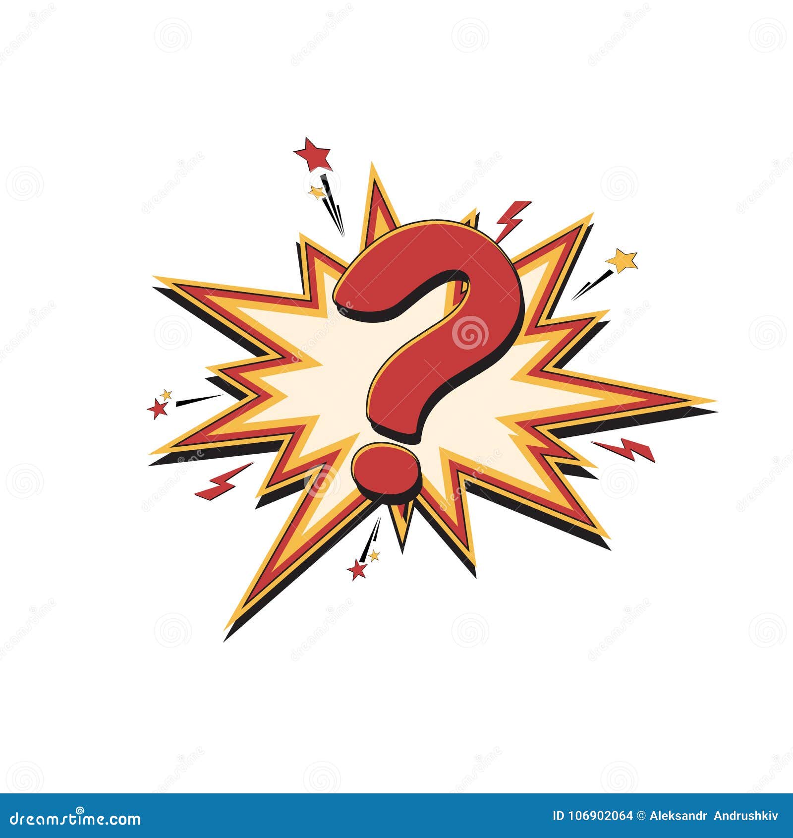 Comic Question Mark Shrugs Because Of Decision Cartoon Vector ...