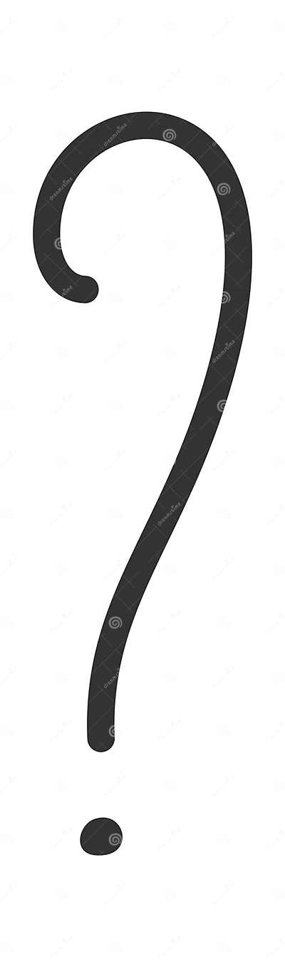 Comic Question Mark stock vector. Illustration of comic - 276207881