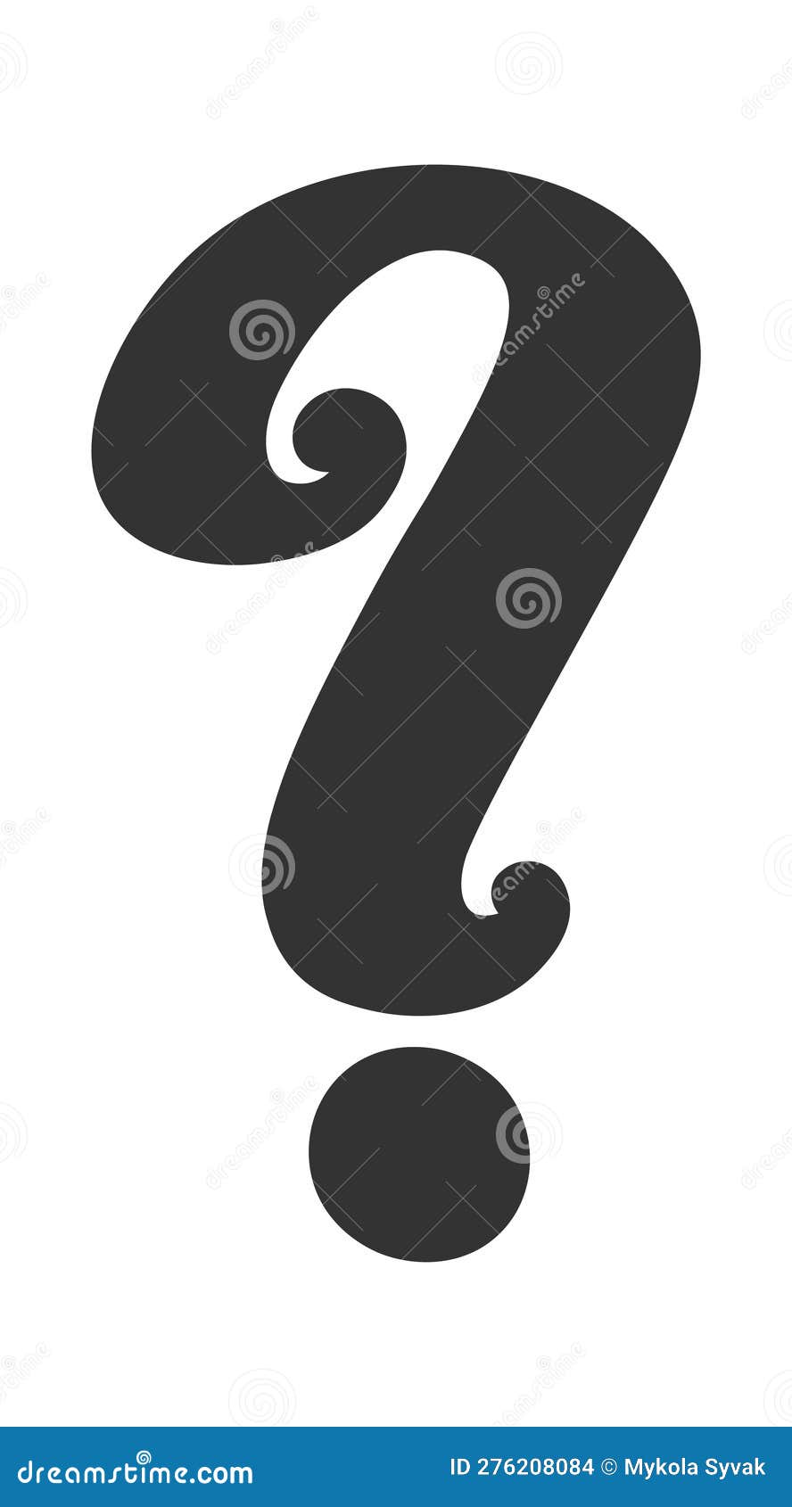 Comic Question Mark Cartoon Vector | CartoonDealer.com #276207527