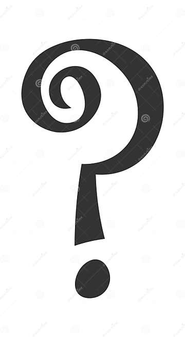 Comic Question Mark stock vector. Illustration of funny - 276208171