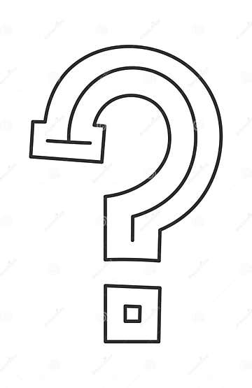 Comic Question Mark stock vector. Illustration of creative - 276208846