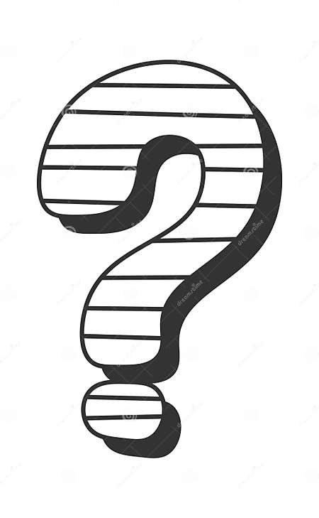 Comic Question Mark stock vector. Illustration of sign - 276209117