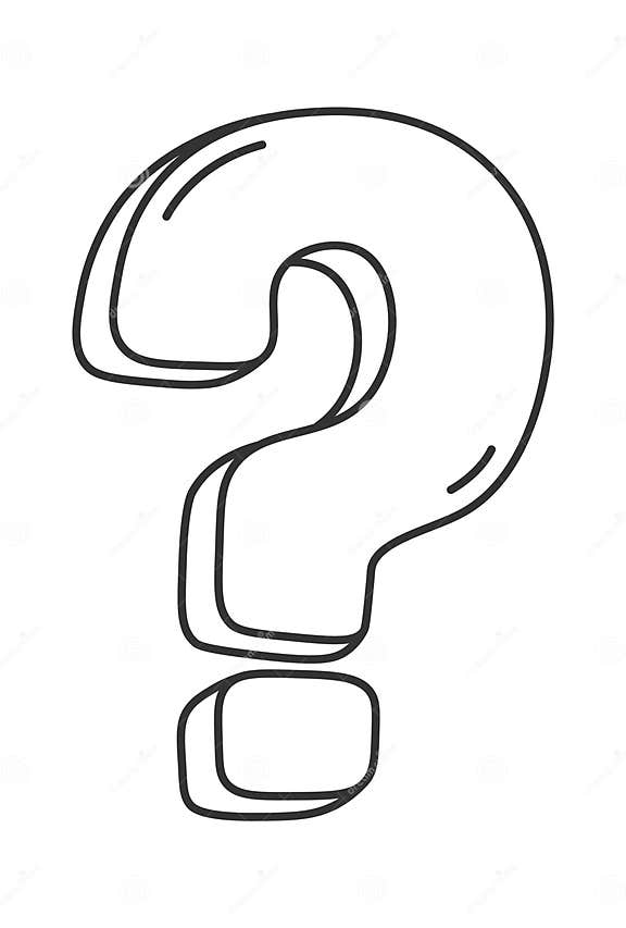 Comic Question Mark stock vector. Illustration of mark - 276209457