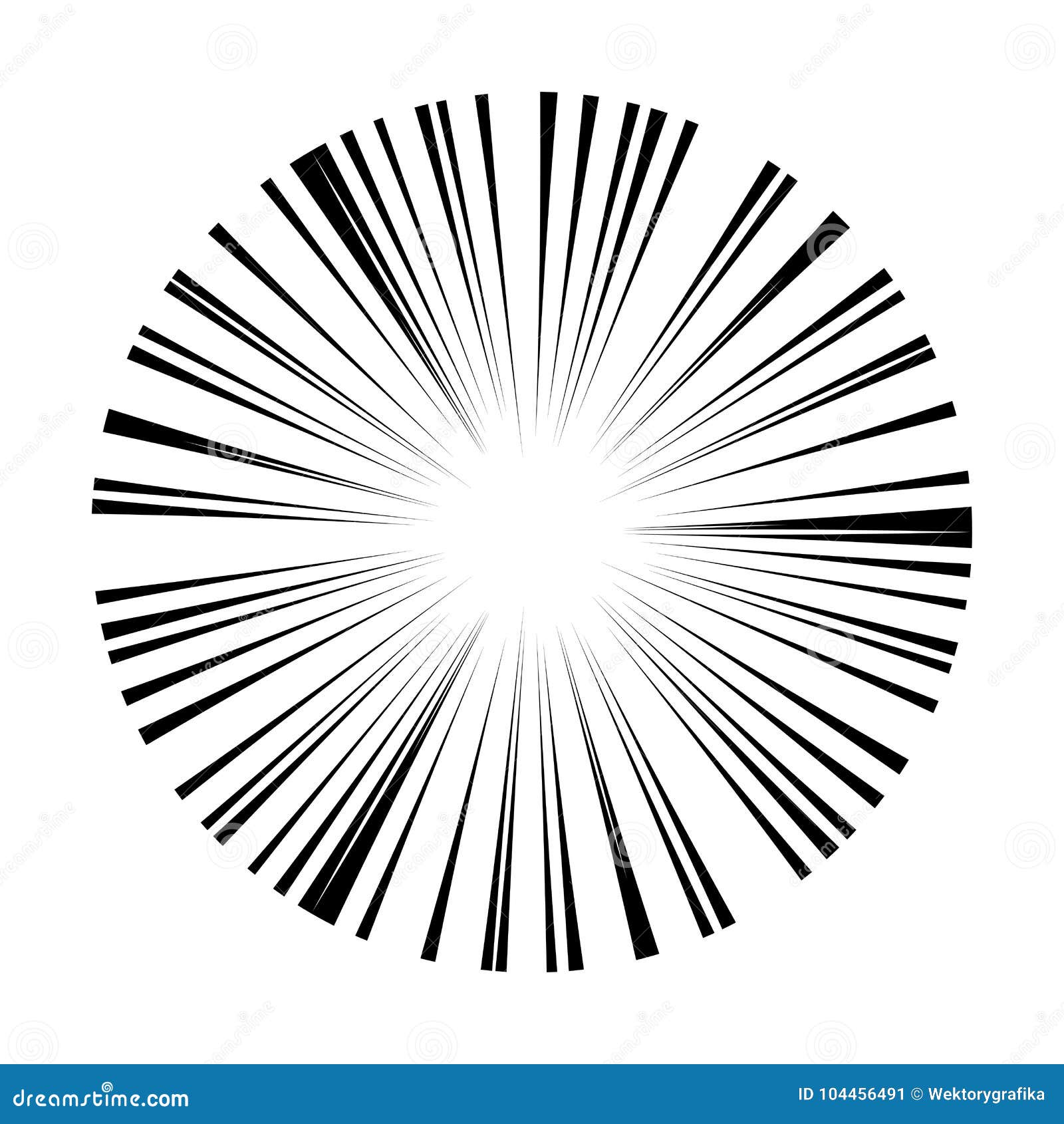 Comic Radial Speed Lines Vector Background Wallpaper Stock Vector ...