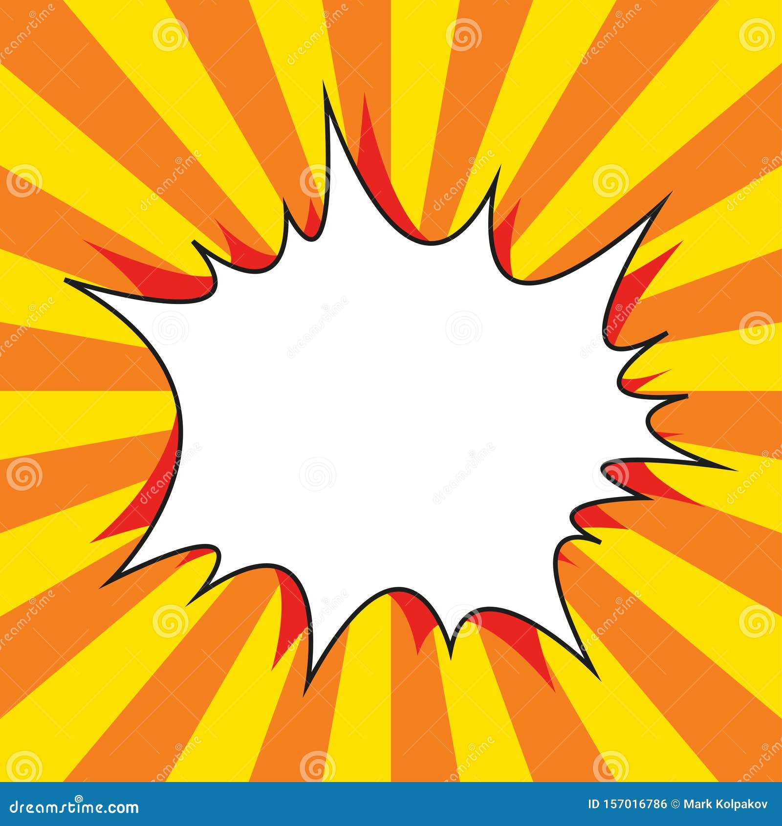 Comic Rays With Speech Bubbles. Comic Superhero Bubble. Comics Page ...