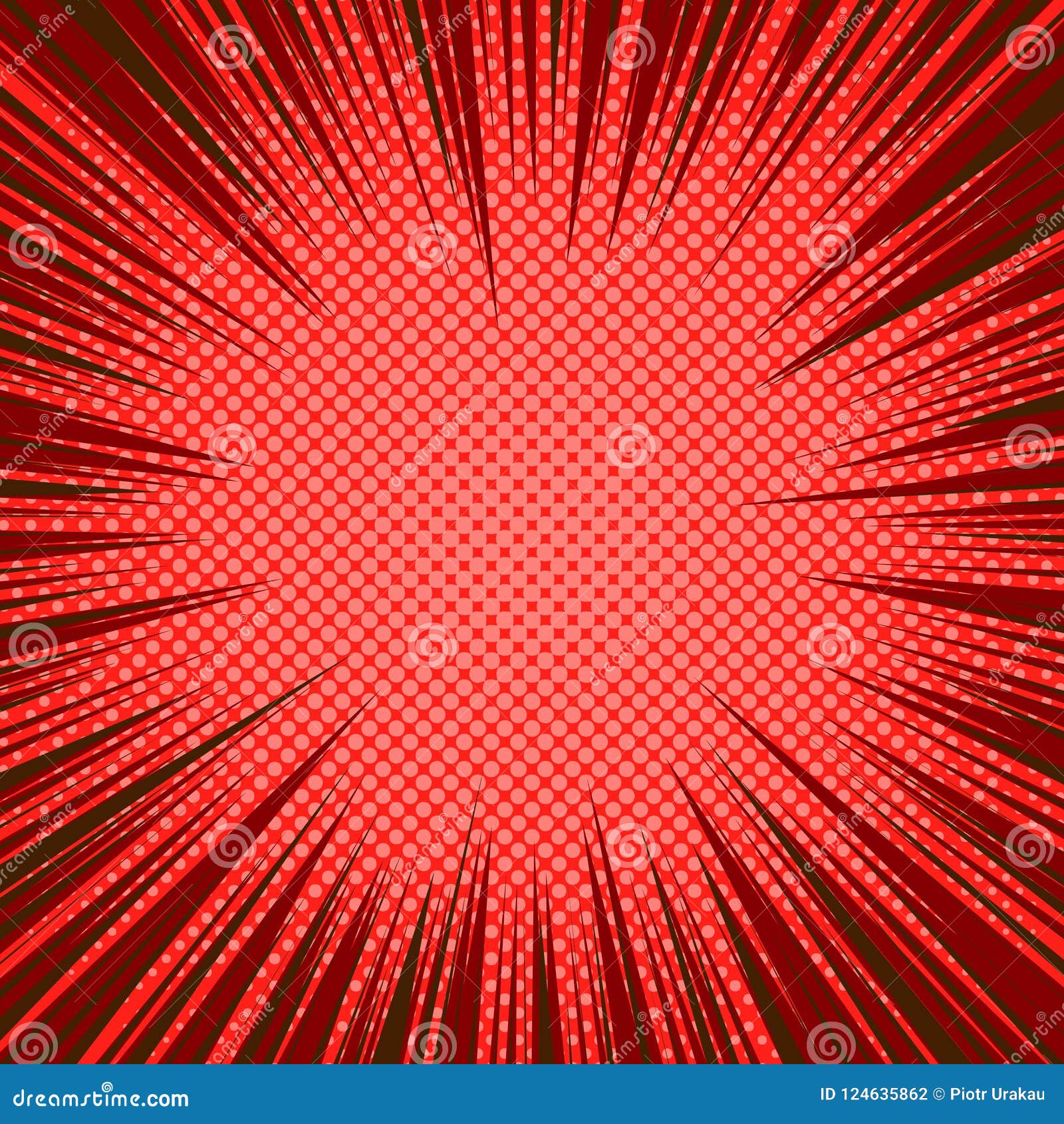 Comic Red Abstract Background Stock Vector - Illustration of magazine ...