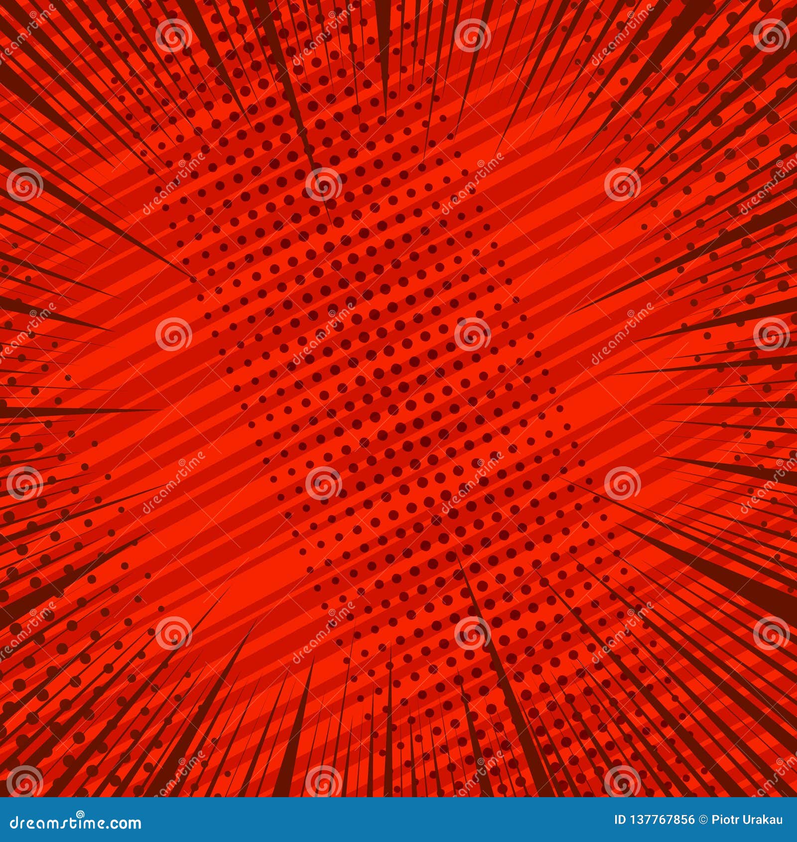 Comic red bright template stock vector. Illustration of humor - 137767856