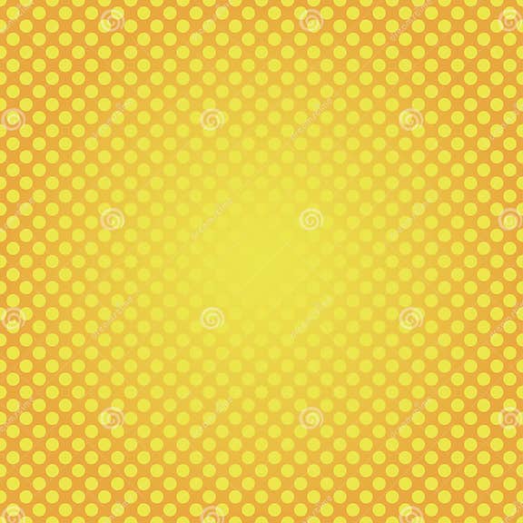 Comic Retro Background. Yellow Dots Flash. Vector Illustration. Stock ...