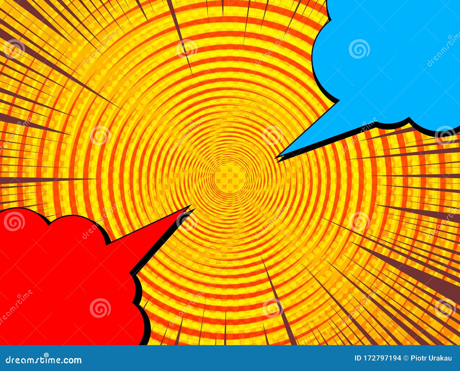 Comic Rivalry And Dueling Background Vector Illustration ...