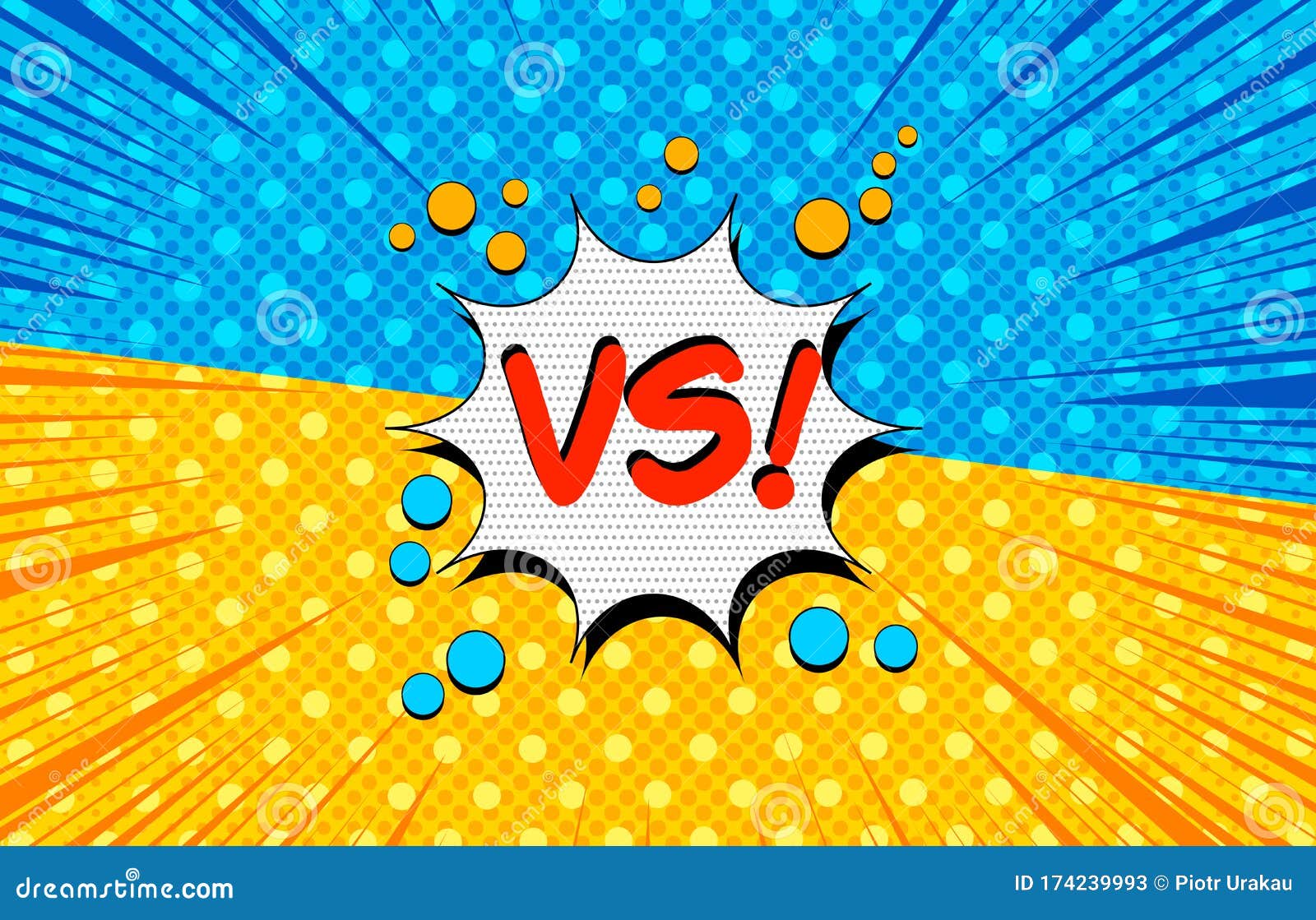 Comic Rivalry Colorful Concept Stock Vector - Illustration of effect ...