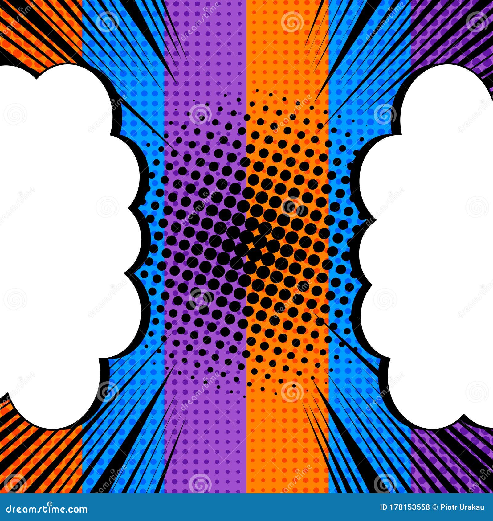 Comic Rivalry Colorful Concept Cartoon Vector | CartoonDealer.com ...