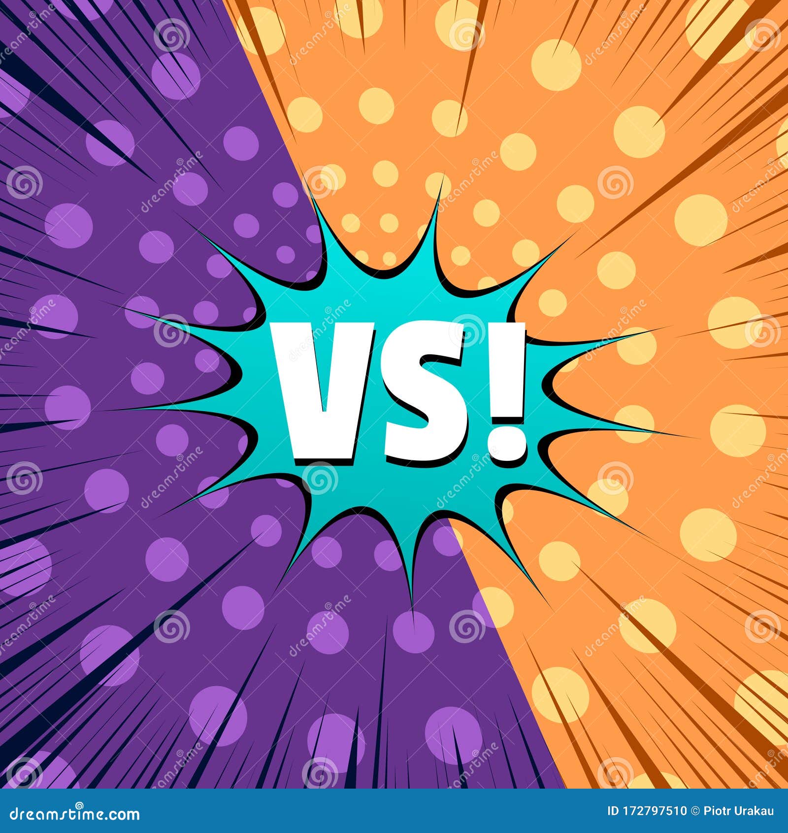 Comic rivalry concept stock vector. Illustration of design - 172797510