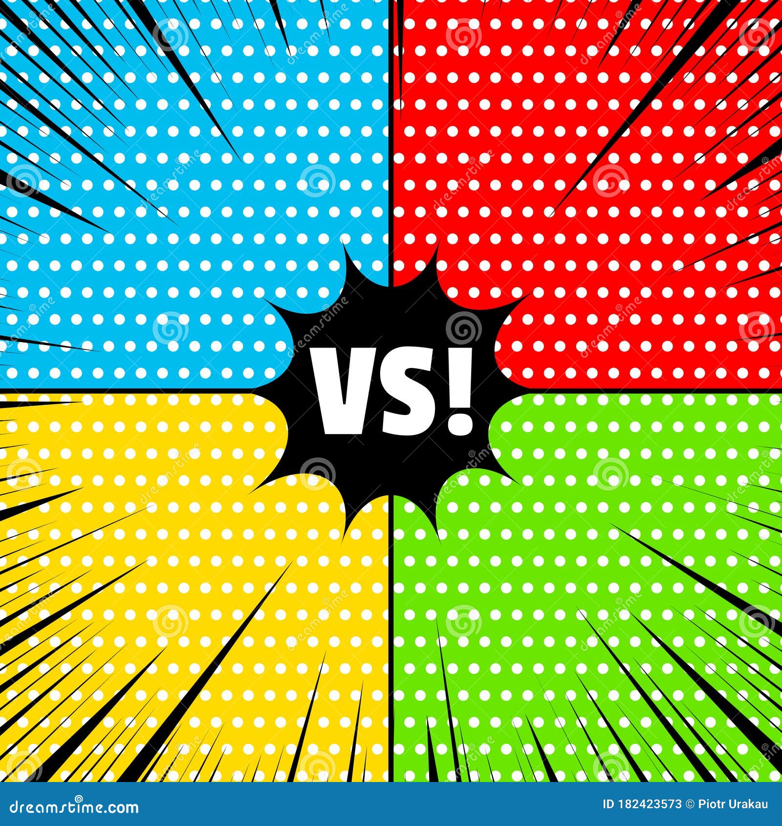 Comic rivalry concept stock vector. Illustration of concept - 182423573