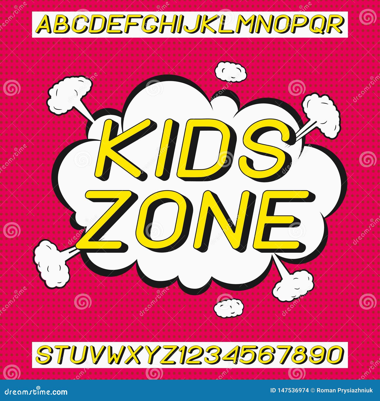 Comic Rounded Font. Pop Art Alphabet, Typeface. Vector. Stock Vector ...