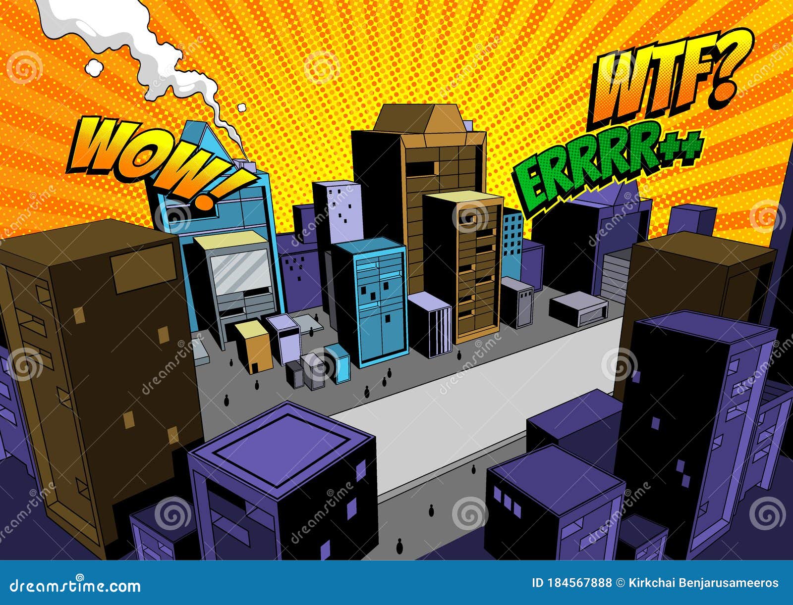 Comic Scene Background 50 stock vector. Illustration of book - 184567888