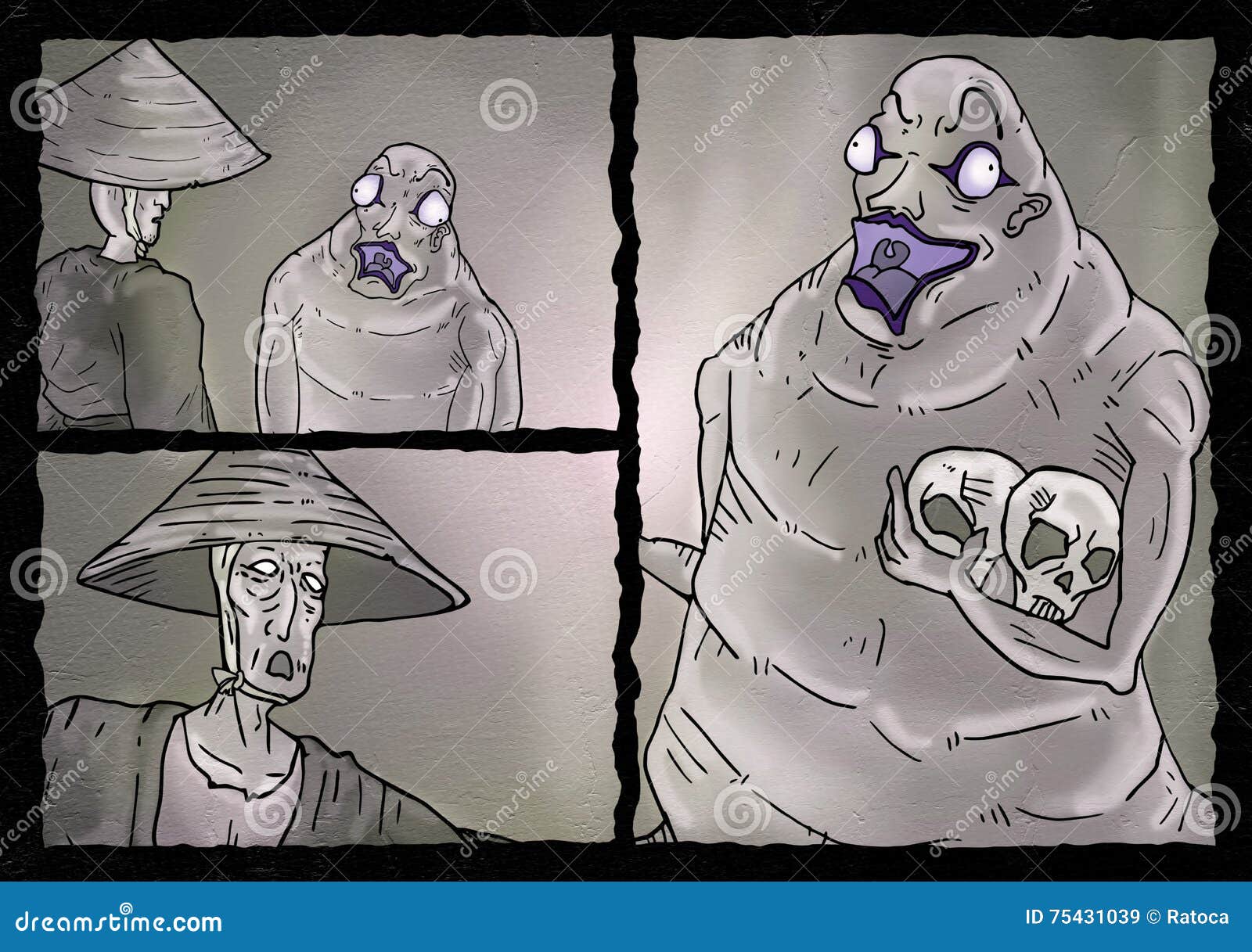 Comic scene draw stock illustration. Illustration of comic - 75431039