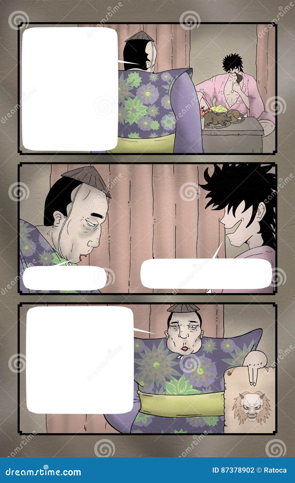 Comic Scene Illustration Royalty-Free Cartoon | CartoonDealer.com #87378902