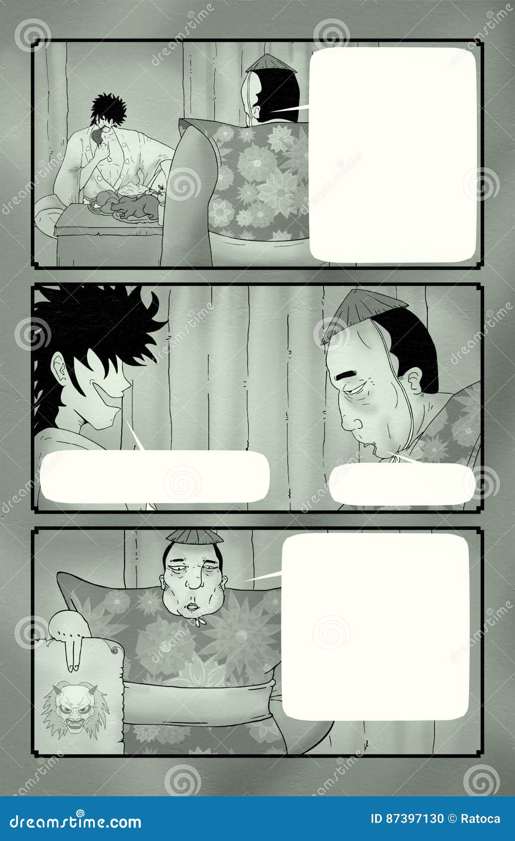 Comic Scene Illustration Royalty-Free Cartoon | CartoonDealer.com #87397130