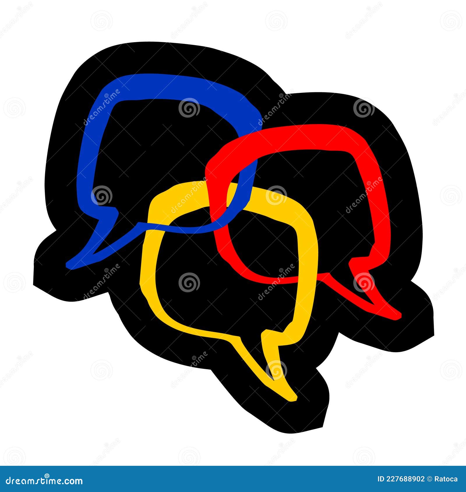 Comic Sing Design in Three Colors Stock Vector - Illustration of talk ...