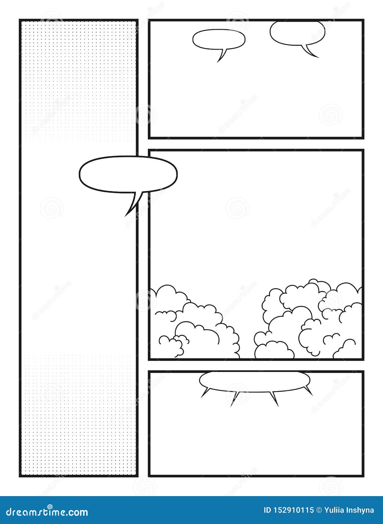 Comic Sketchbook Page Vector Illustration Stock Vector - Illustration ...