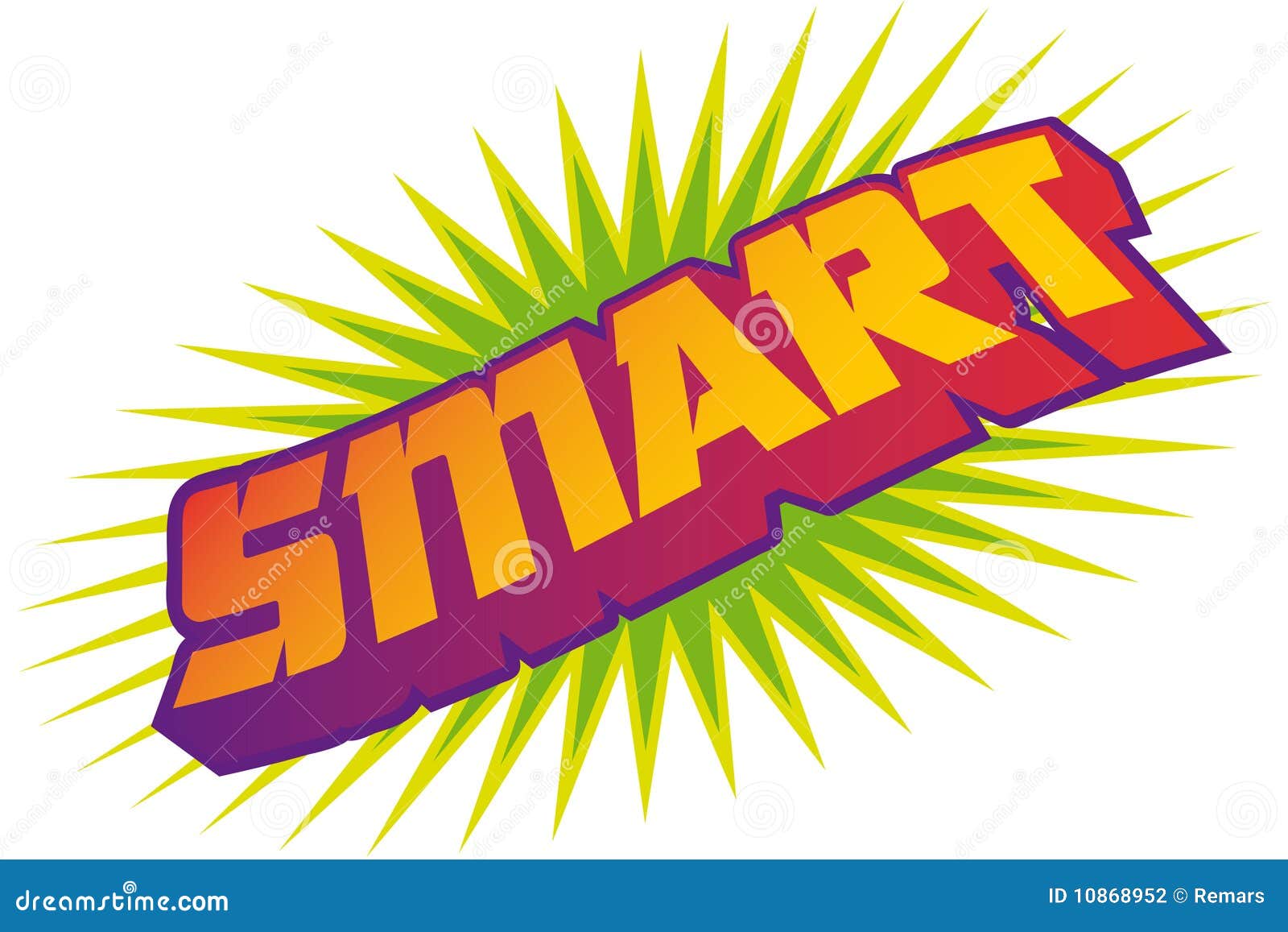 Comic smart stock vector. Illustration of star, smart - 10868952