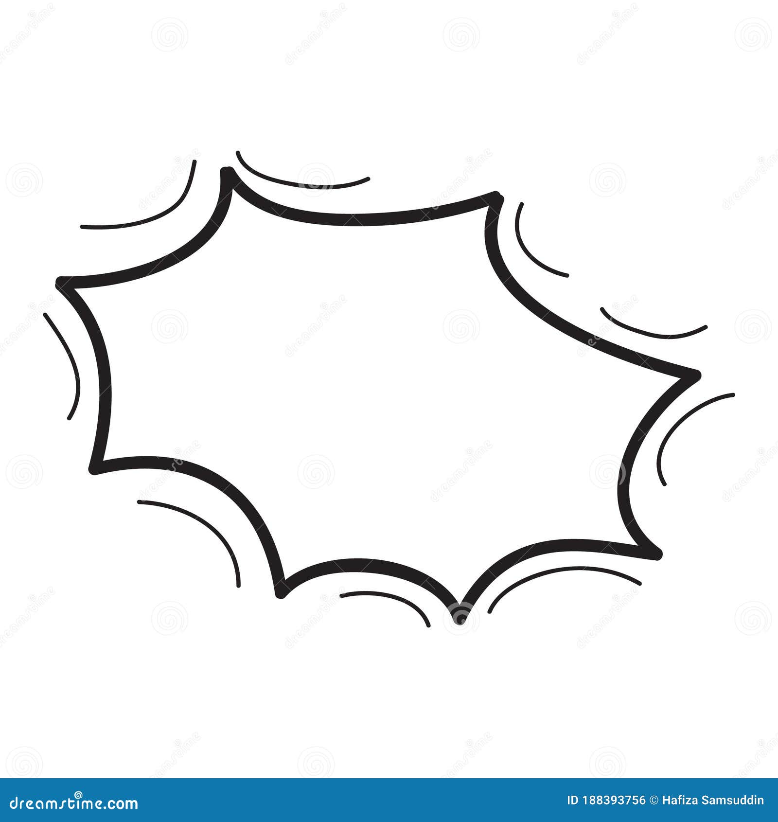 Comic Sound Effect Bubble. Vector Illustration Decorative Design Stock ...