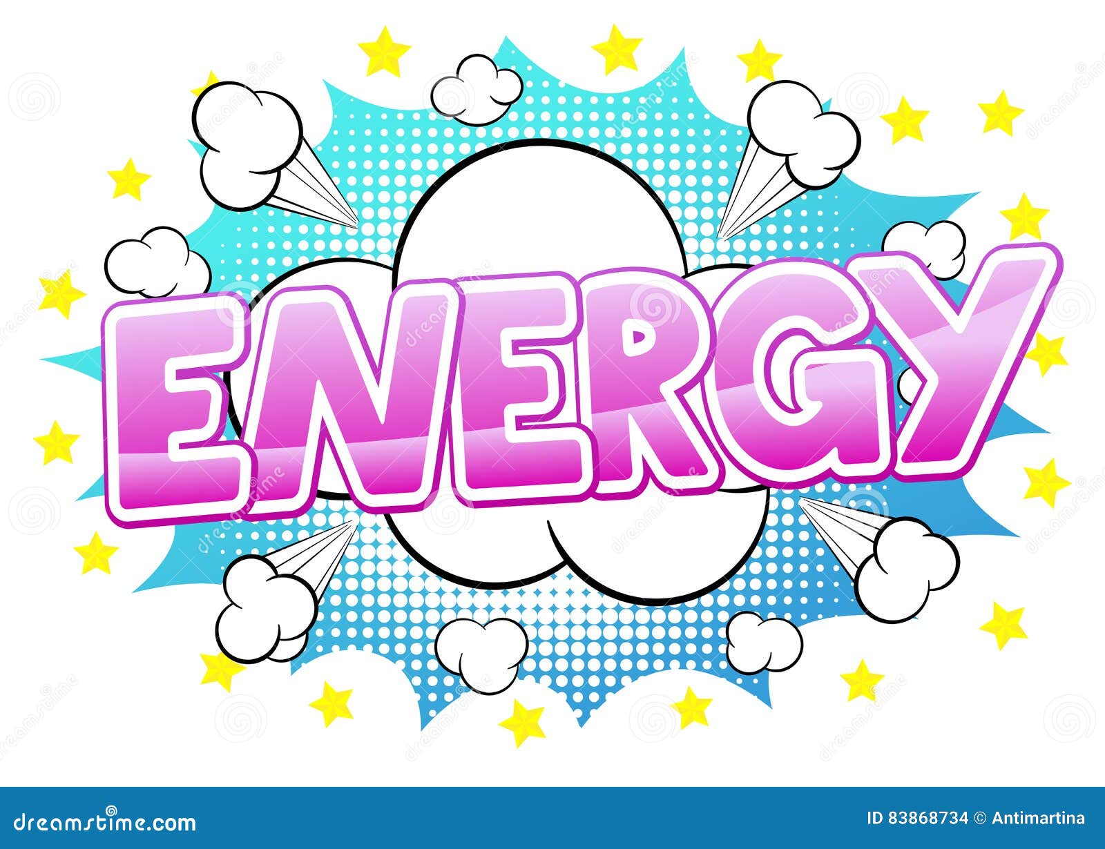 Comic sound effect energy stock vector. Illustration of outbreak - 83868734