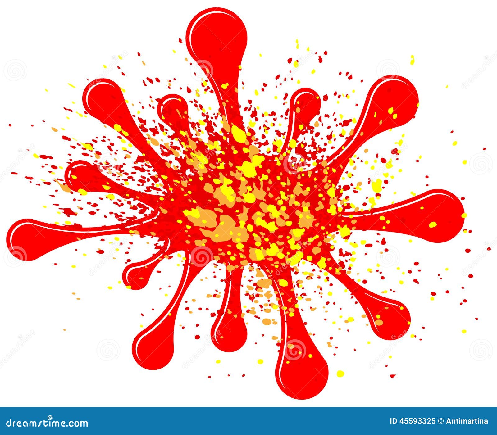 Comic sound effect splash stock vector. Illustration of blowup - 45593325