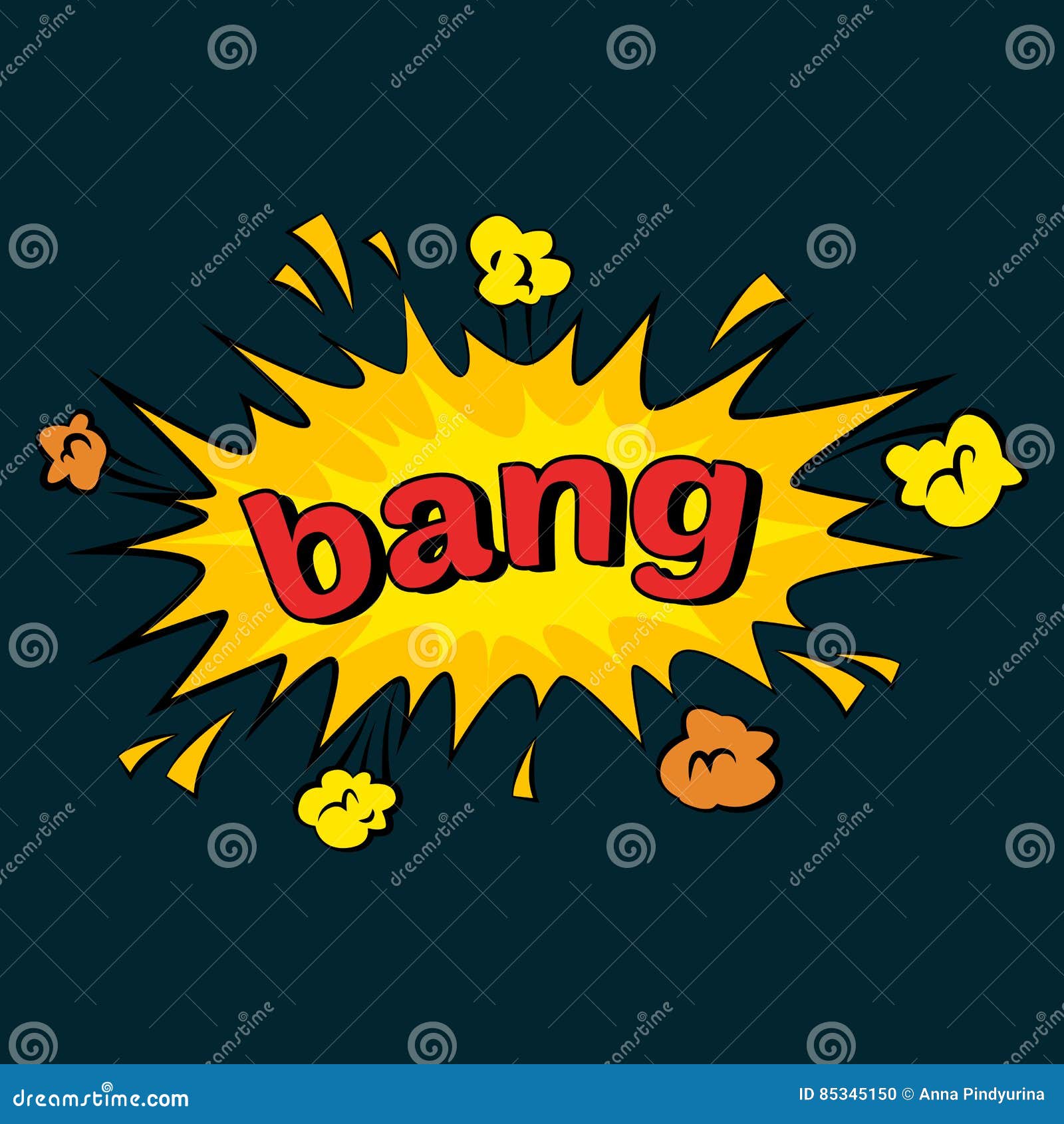 Comic Sound Effects in Pop Art Vector Style. Bubble Speech with Word ...