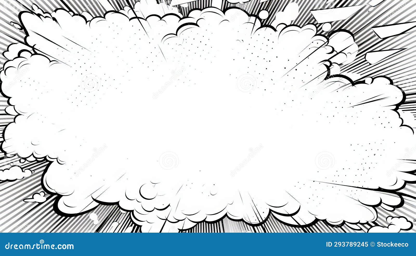 Comic Space Explosion: a Black and White 8k Resolution Masterpiece ...