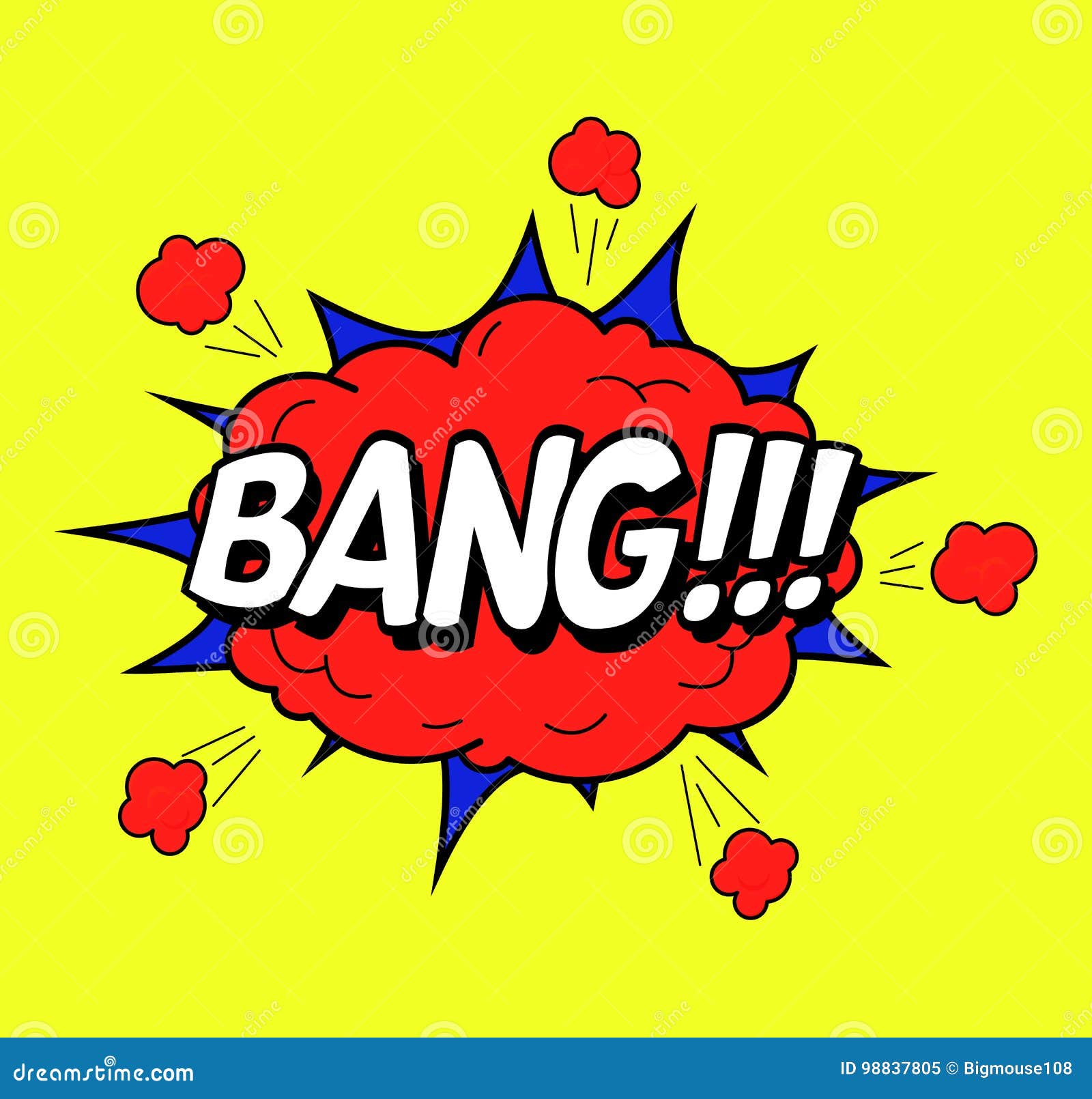 Comic Speach Bubble Effect Bam. Vector | CartoonDealer.com #98837727