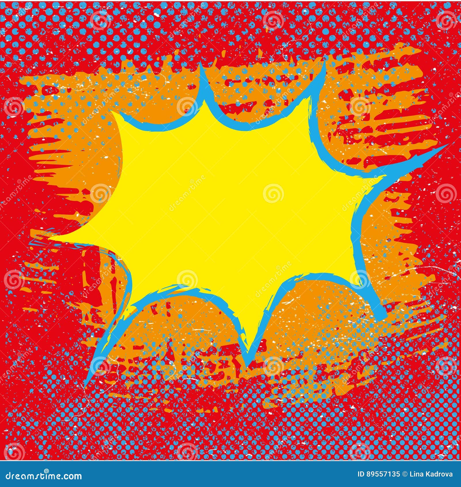 Comic Speech Bubble Background. Vector Stock Vector - Illustration of ...