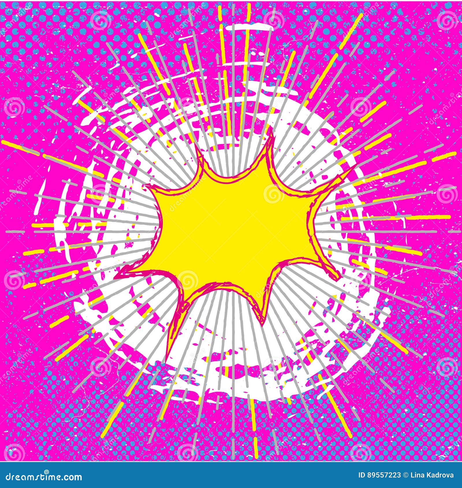 Comic Speech Bubble Background. Vector Stock Vector - Illustration of ...