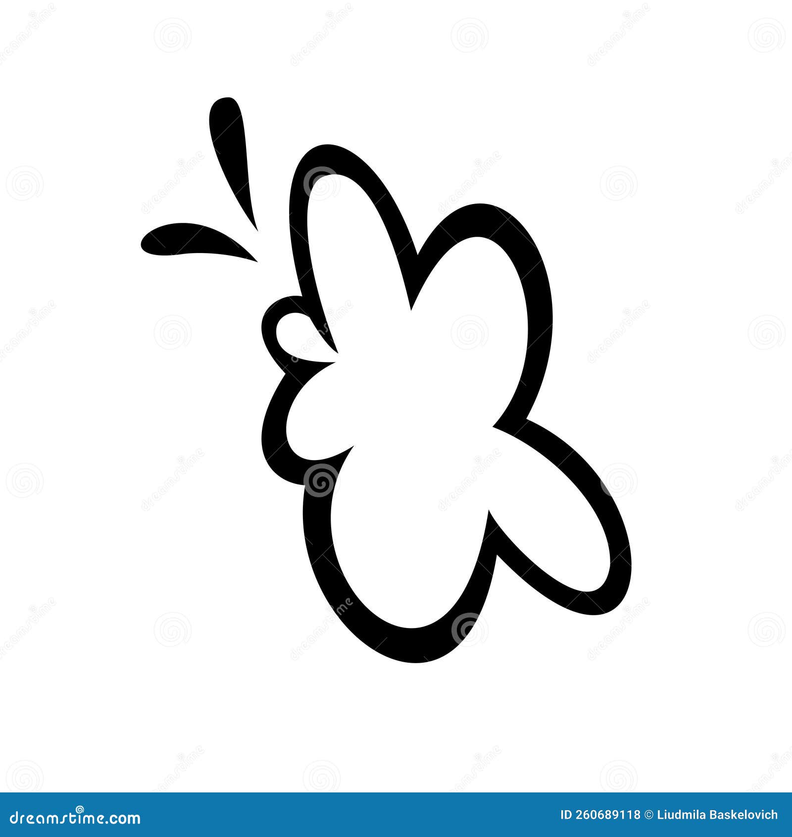 Comic Speech Bubble. Blank Comic Balloon for Text Stock Vector ...