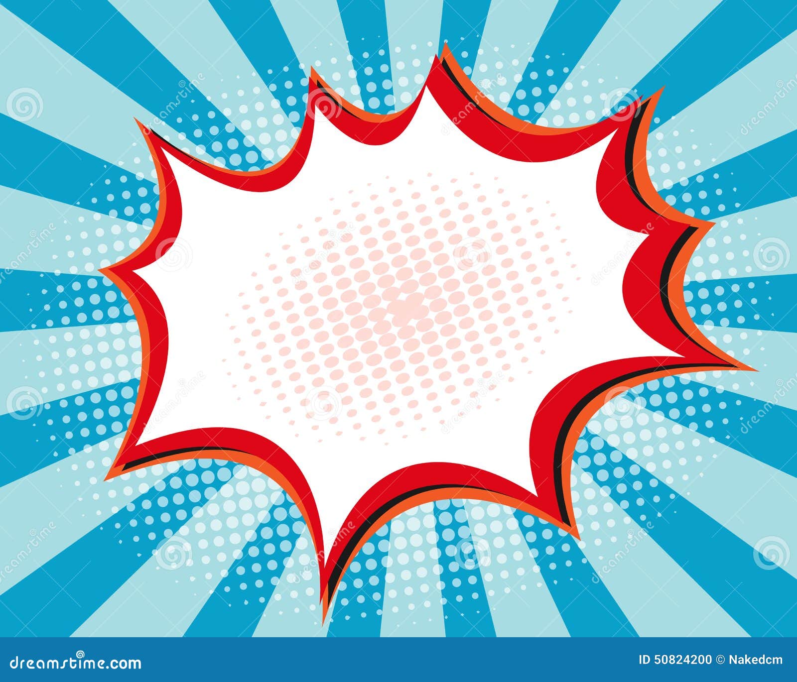 Comic Speech Bubbles. Cartoon Comics Talking And Thought Bubbles. Retro ...