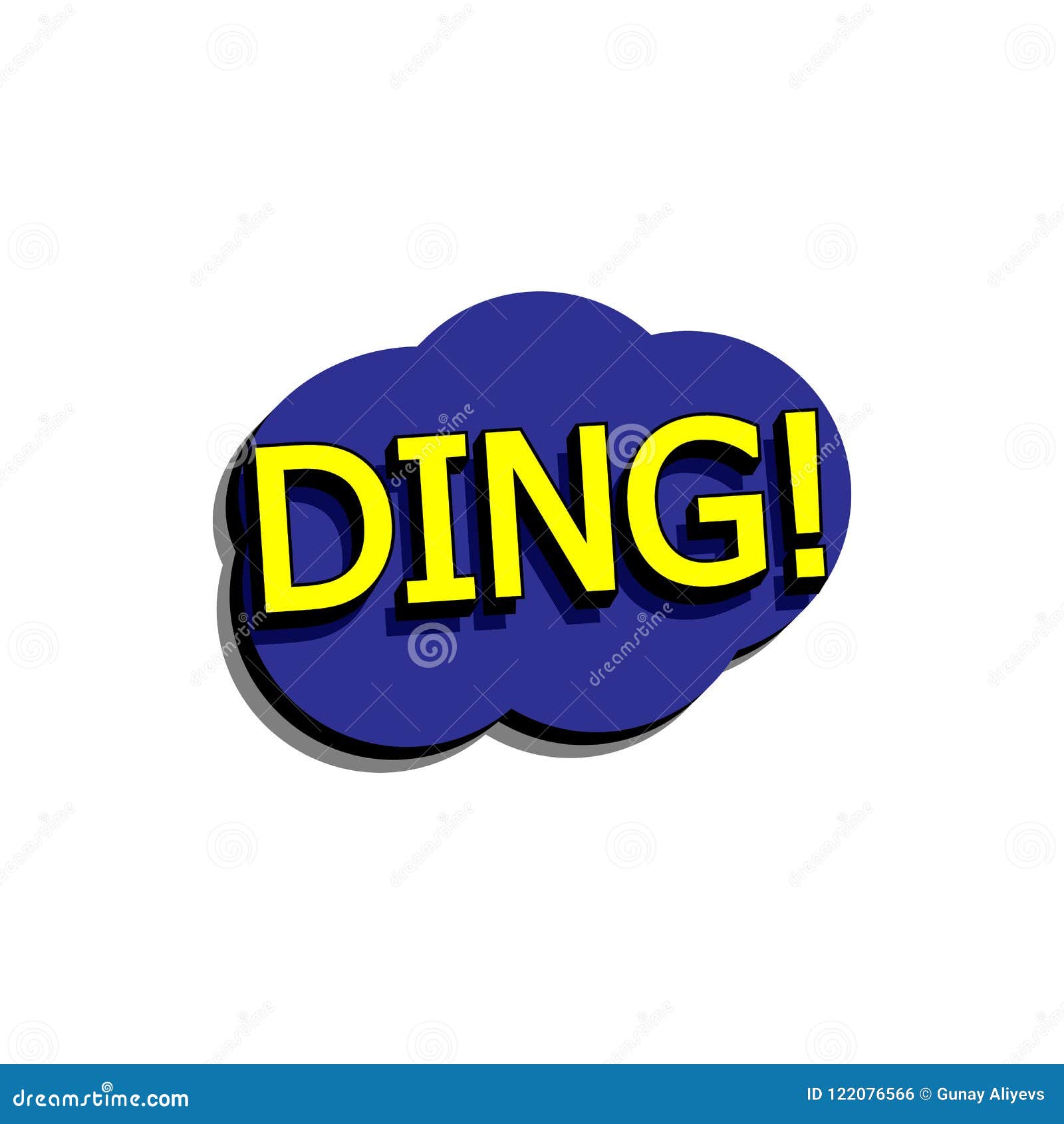 Ding Dong Comic Bright Template With Speech Bubbles On Colorful Frames ...