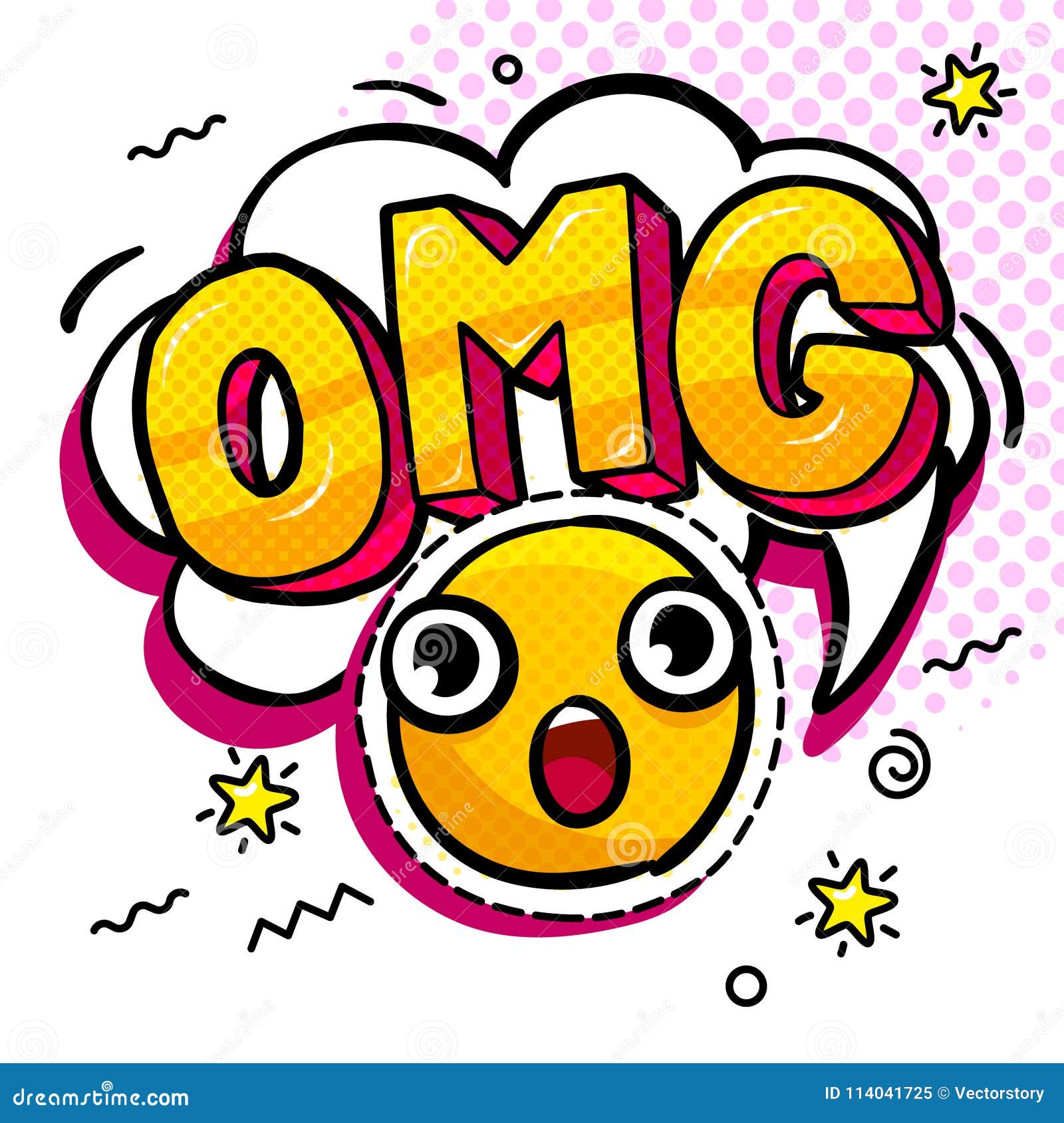 Comic Speech Bubble with Expression Text OMG. Stock Vector ... Comic Speech Bubble with Expression Text OMG. Stock Vector ...