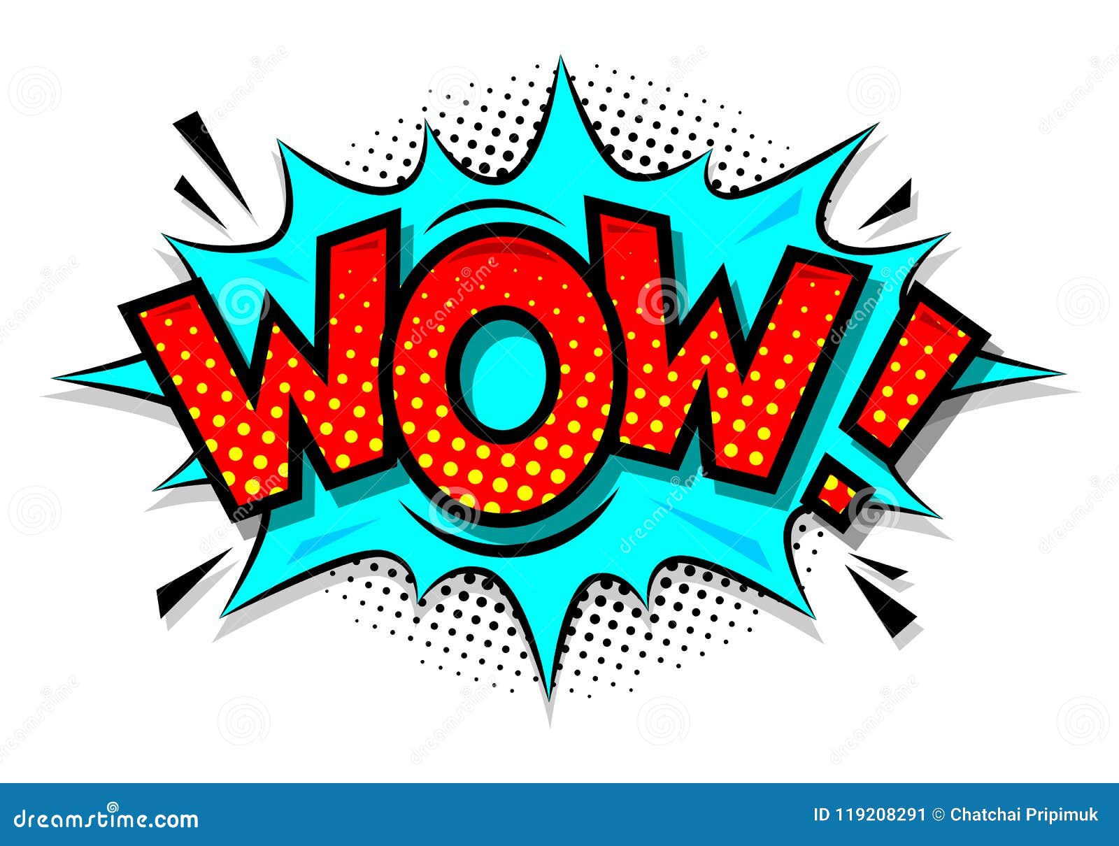 Comic Speech Bubble with Expression Text WOW!. Vector Stock Vector ... Comic Speech Bubble with Expression Text WOW!. Vector Stock Vector ...