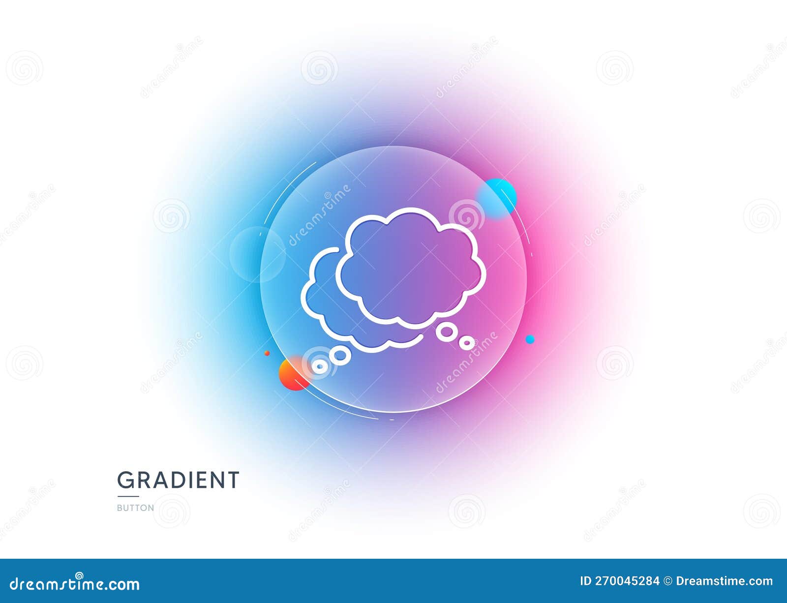 Comic Speech Bubble Line Icon. Chat Sign. Social Media Message ...