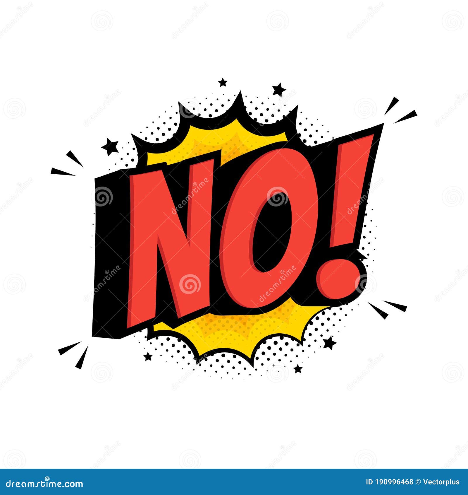 Comic Speech Bubble in Pop Art Style with Expressions No Stock ...