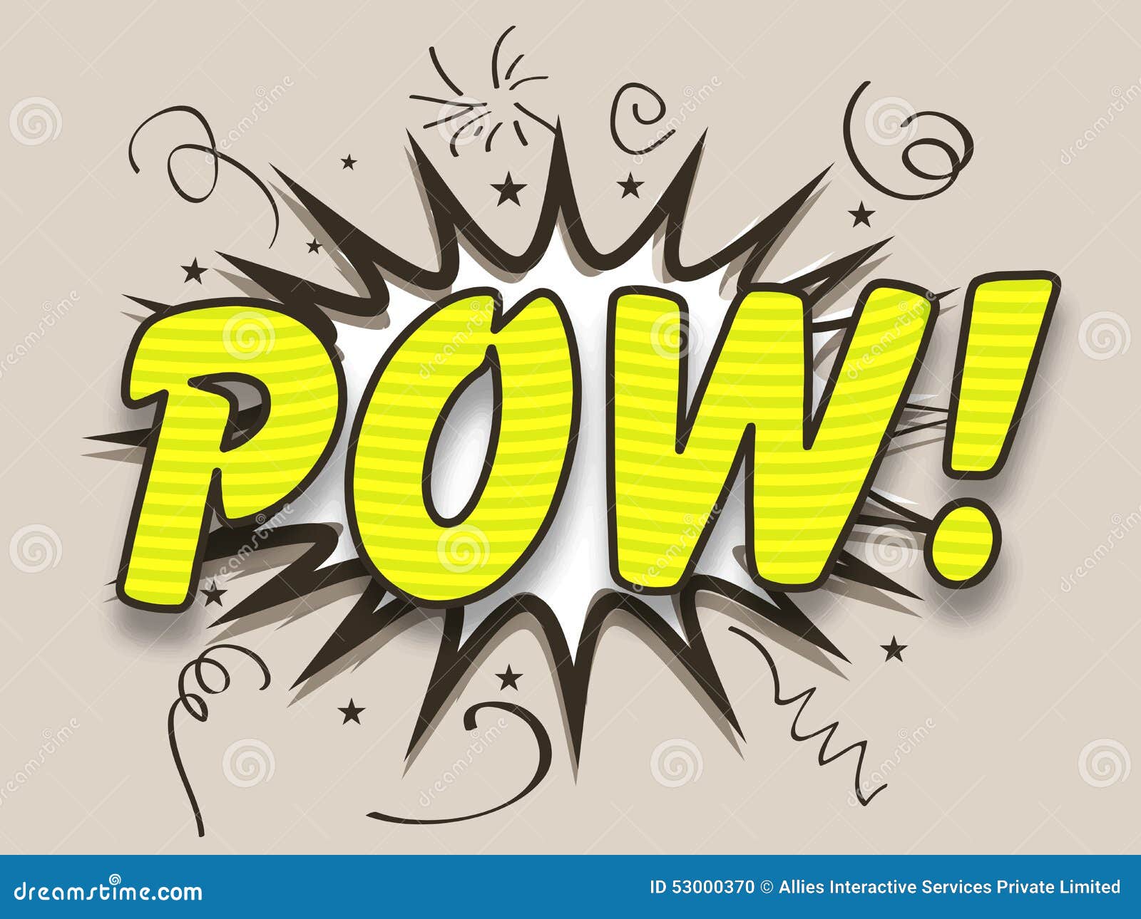 Comic Speech Bubble with Text Pow. Stock Illustration - Illustration of ...