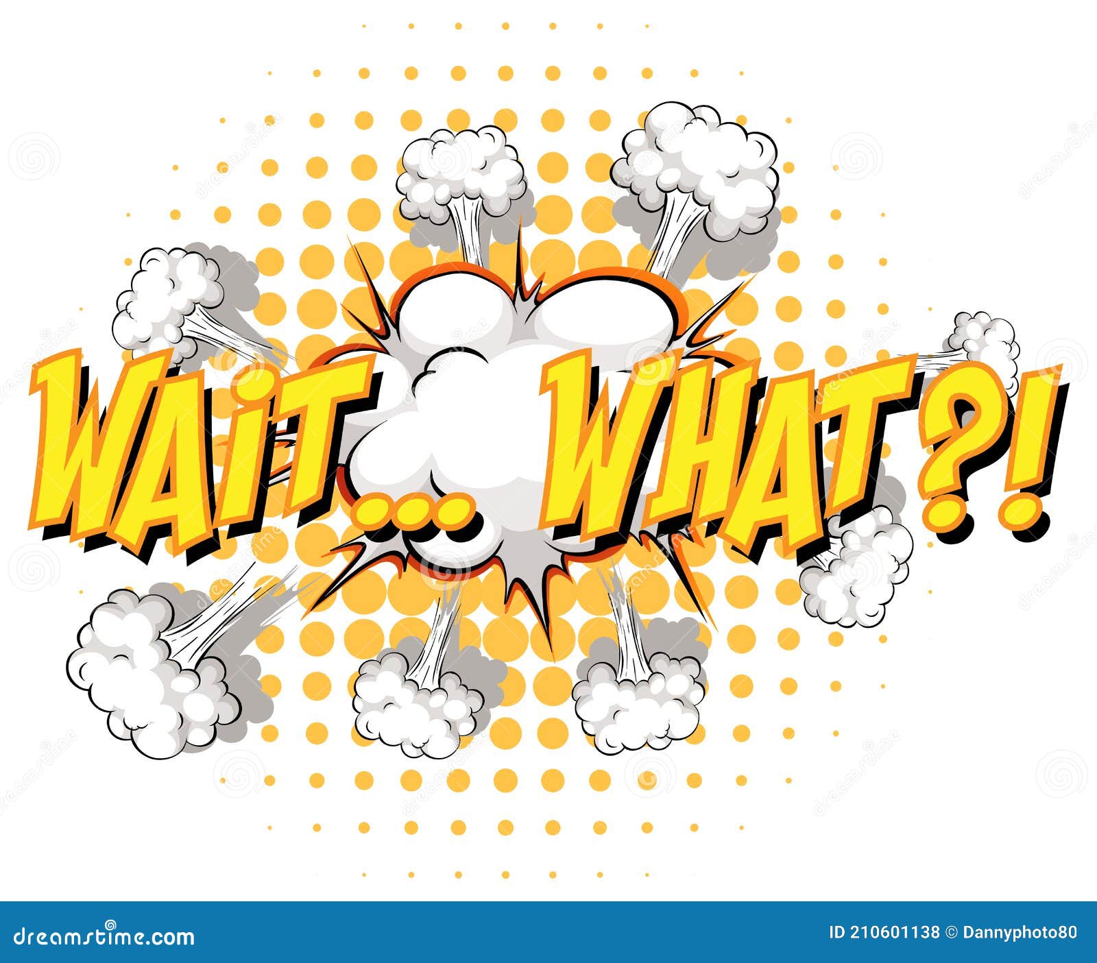 Comic Speech Bubble with Wait What Text Stock Vector - Illustration of ...