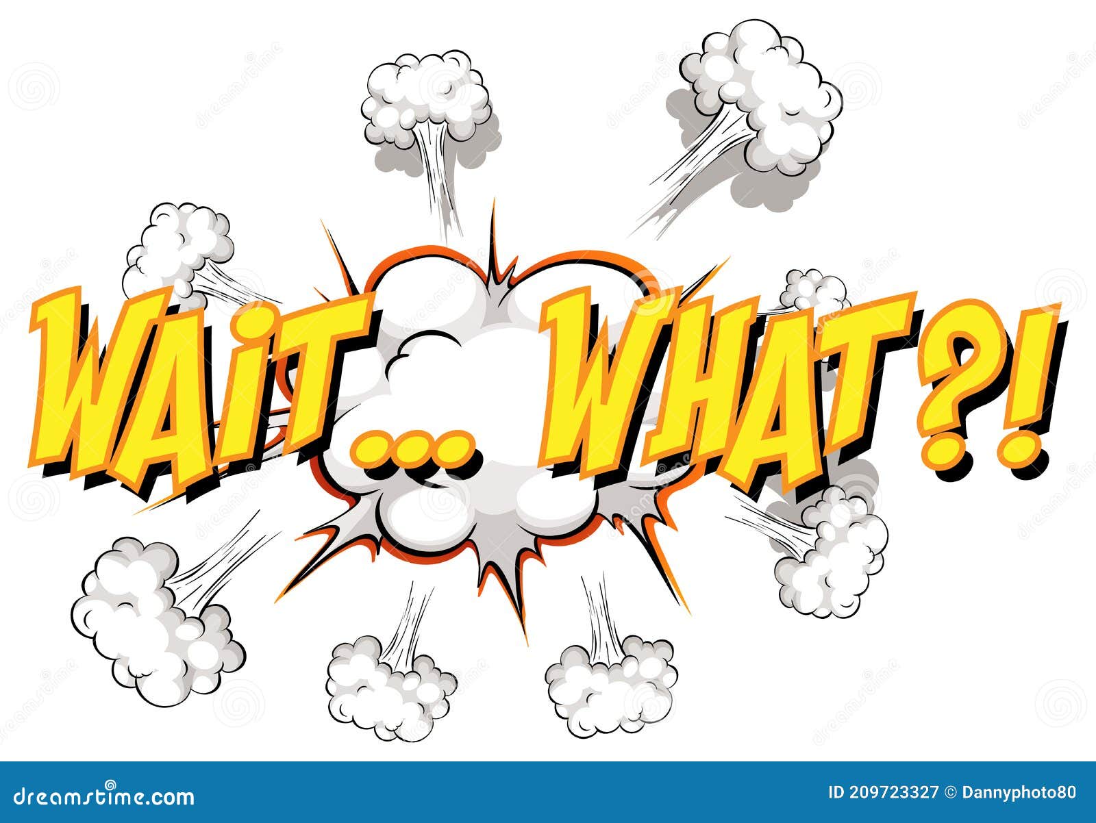Comic Speech Bubble with Wait What Text Stock Vector - Illustration of ...