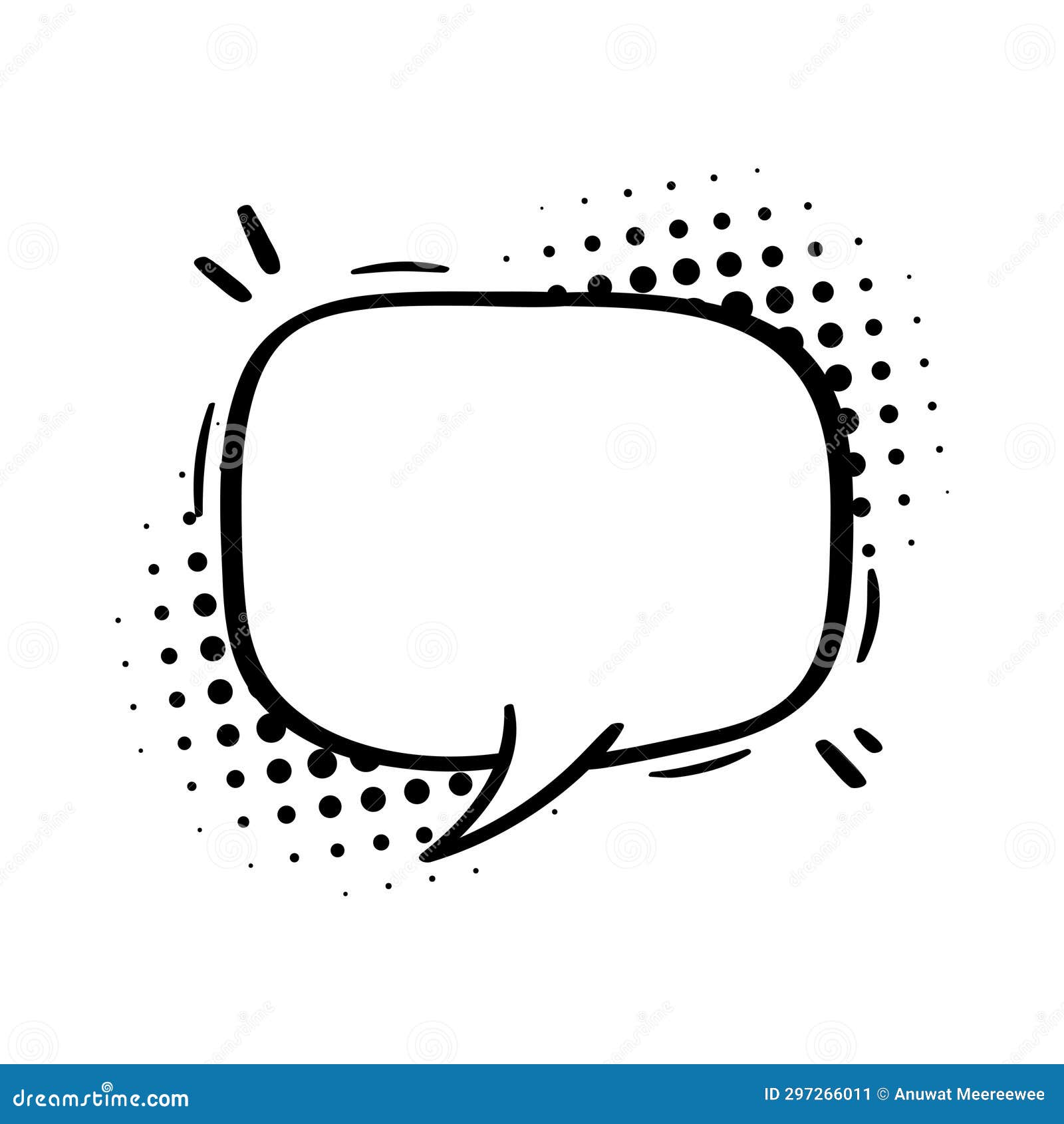 Comic Speech Bubbles. Comic Dialogue on Halftone Shadows. Dots Stock ...