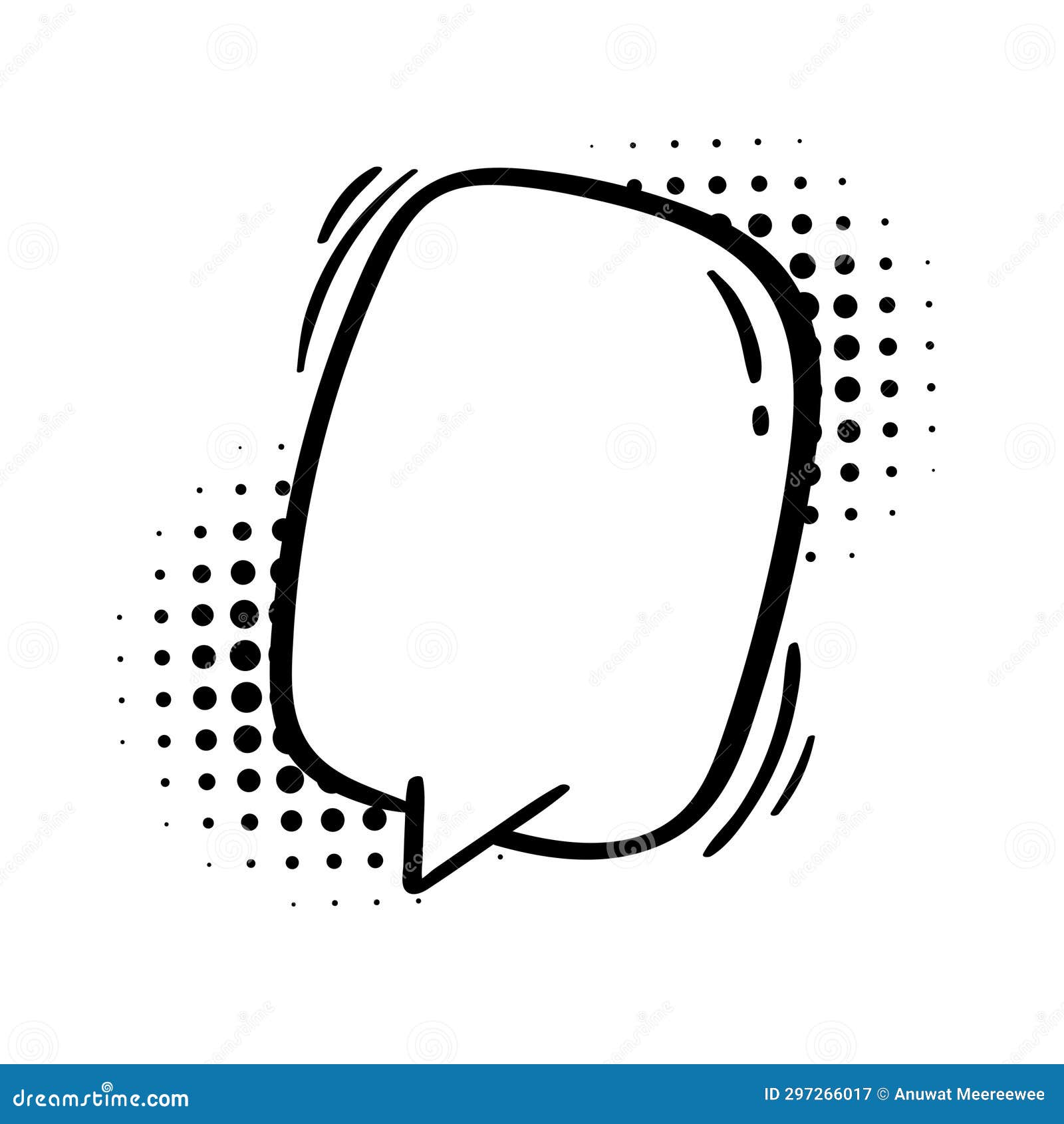 Comic Speech Bubbles. Comic Dialogue on Halftone Shadows. Dots Stock ...
